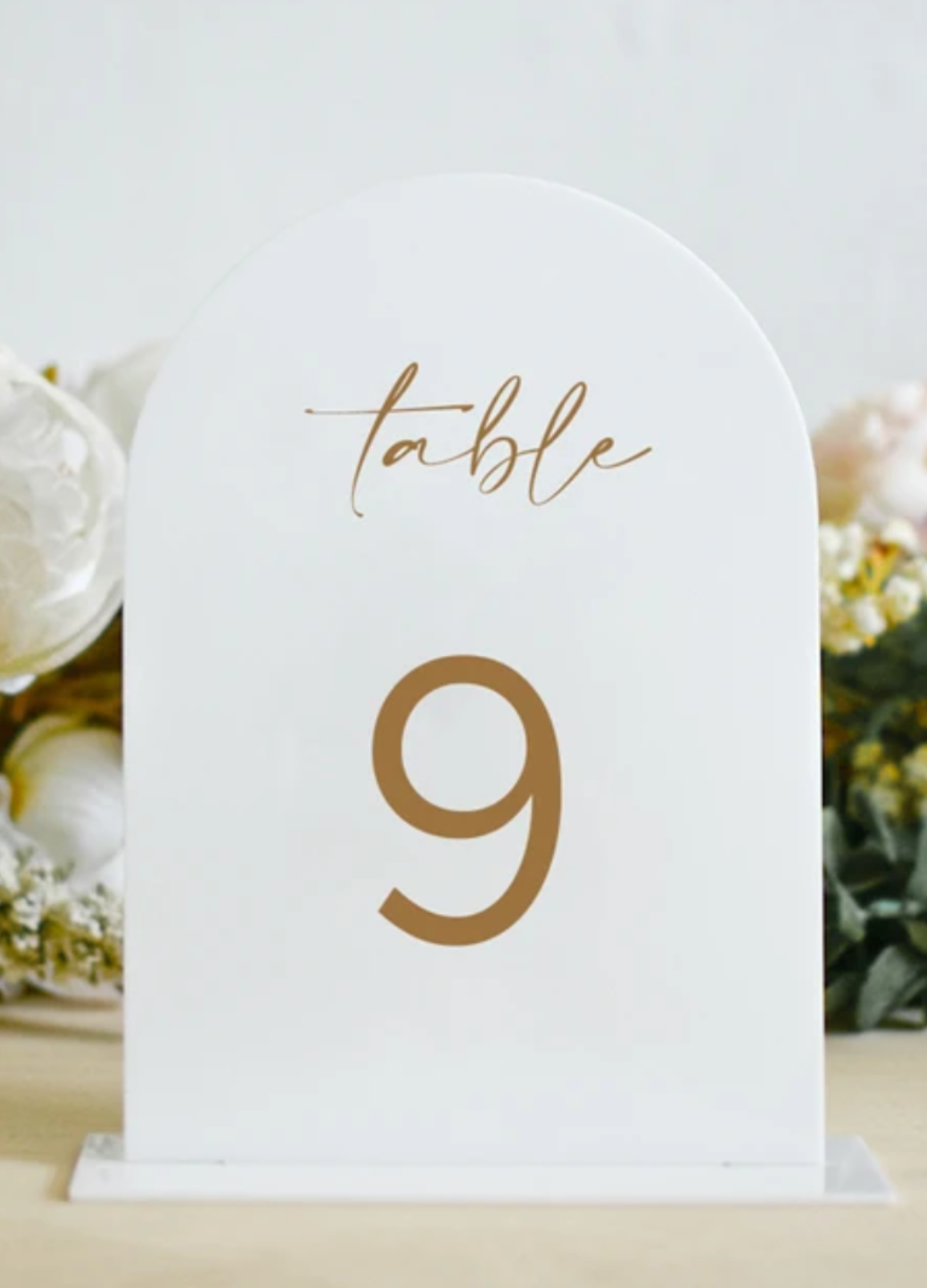 Table Numbers – Timaru Wedding Design