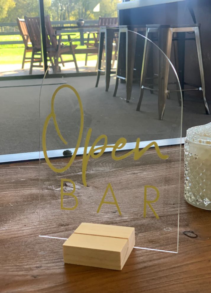 Table Numbers – Timaru Wedding Design