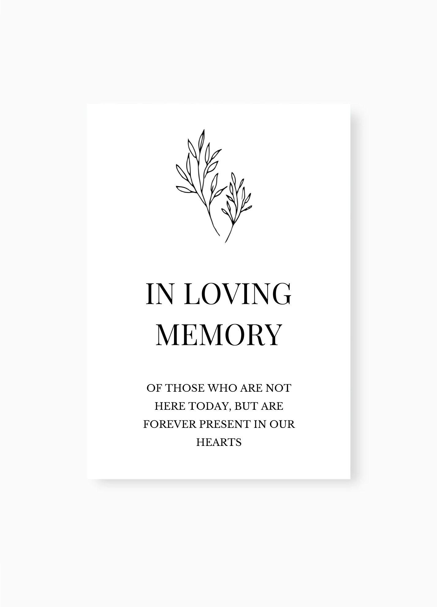 York A4 Signs – Timaru Wedding Design